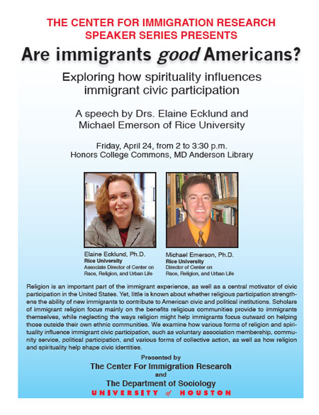 Event flyers designed for Center for Immigration Research – Brandon Moeller